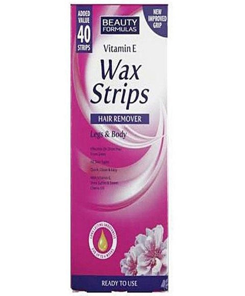 Beauty Formulas Hair Removal Wax Strips Legs And Body 40 Strips – Afro ...