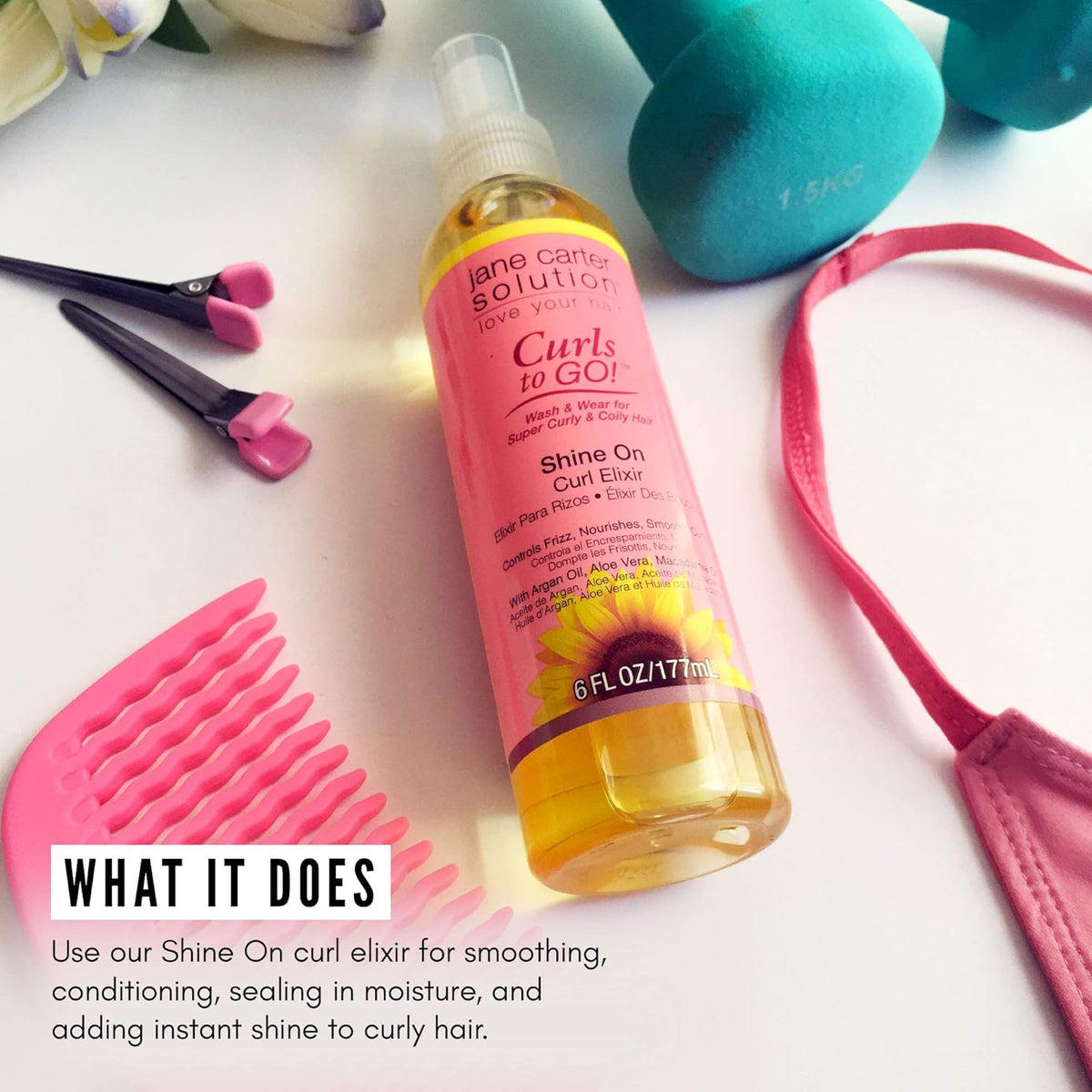 Jane Carter Solution Curls To Go Shine On Curl Elixir 177ml – Afro Hair ...