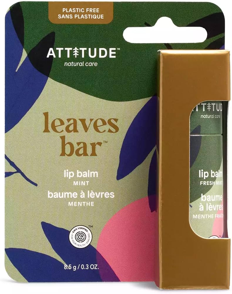 Attitude Plastic-Free Lip Balm Fresh Mint Enriched With Olive Oil 8.5g ...