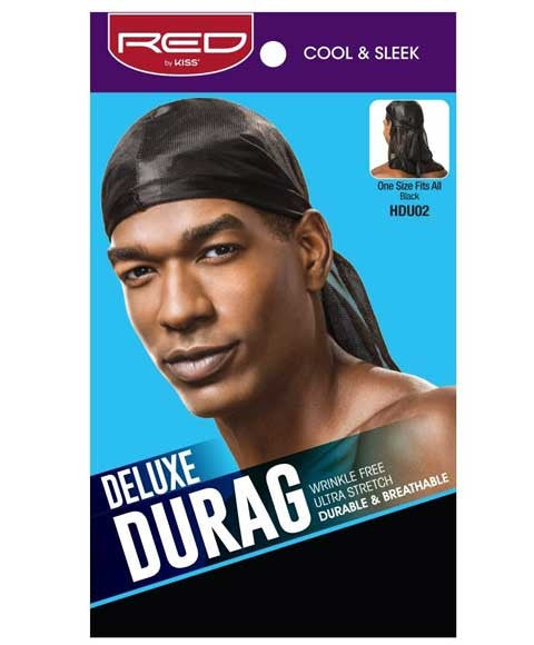Red By Kiss Deluxe Durag Black HDU02 – Afro Hair Boutique