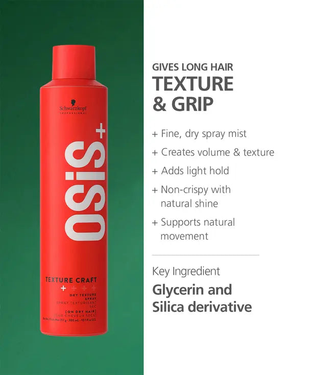Schwarzkopf Osis Plus Texture Craft Dry Texture Spray - 300ml – Afro ...