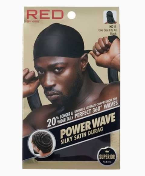 Red By Kiss Power Wave Silky Satin Durag HD11 Black – Afro Hair Boutique