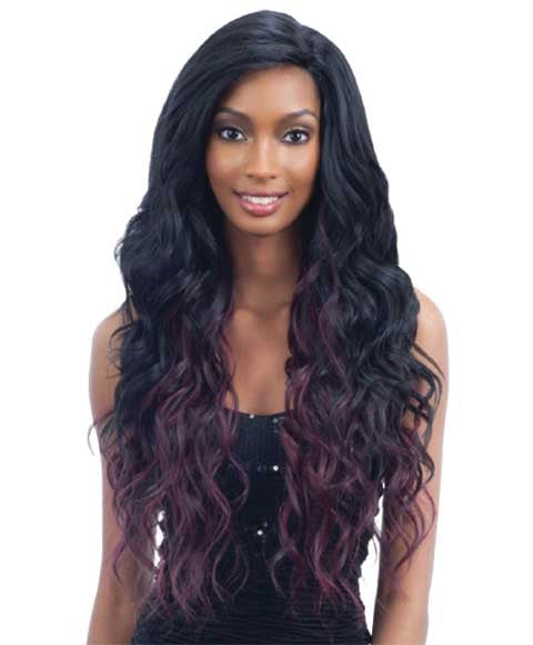 Shake N Go Freetress Premium V Shaped Delux Syn V002 Lace Front Wig ...