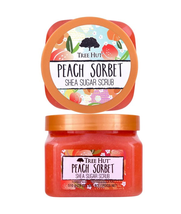 Tree Hut Peach Sorbet Shea Sugar Scrub 510g – Afro Hair Boutique